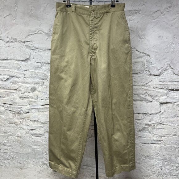 Vintage | Pants | Vintage 6s70s Us Army Military Khaki Chino Trouser ...